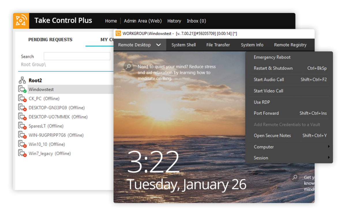Software de controle e suporte remoto - Take Control | N-able