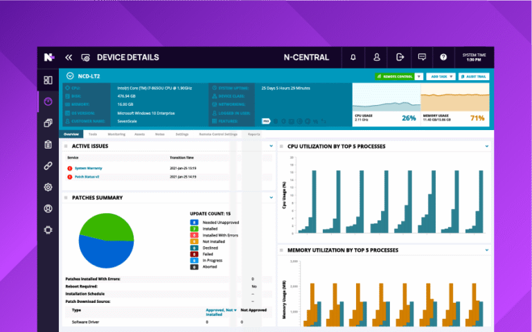 Features Summary - N-central